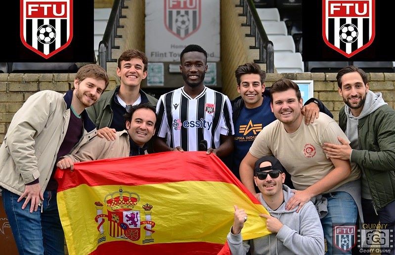 Flint's Fofana says 'Hola' to a group of fans from his homeland Spain ...