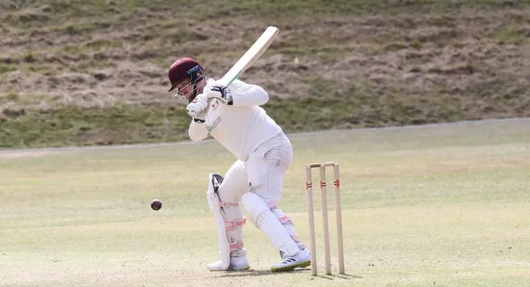 St Asaph's Matty Ryan carries his bat scoring a ton for Wales NC North ...