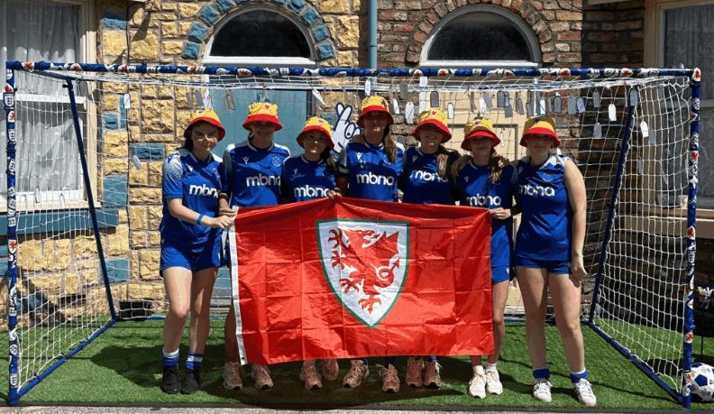 North Wales girls gather on Coronation Street for fun football event ...