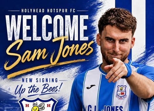 Exciting new signing for Holyhead Hotspur - plus retained players list ...